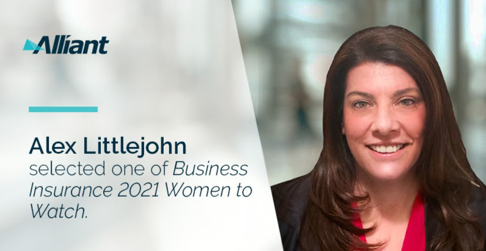 Alex Littlejohn Named a Business Insurance 2021 Woman to Watch